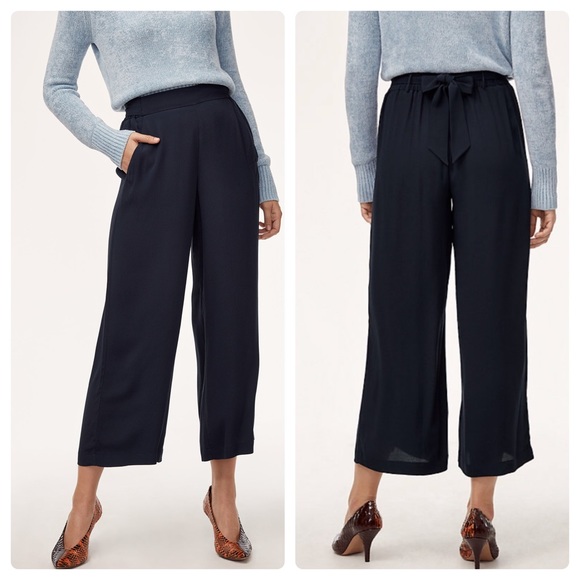 Wilfred | Pants & Jumpsuits | Aritzia Wilfred Faun Black Cropped Pant | Poshmark